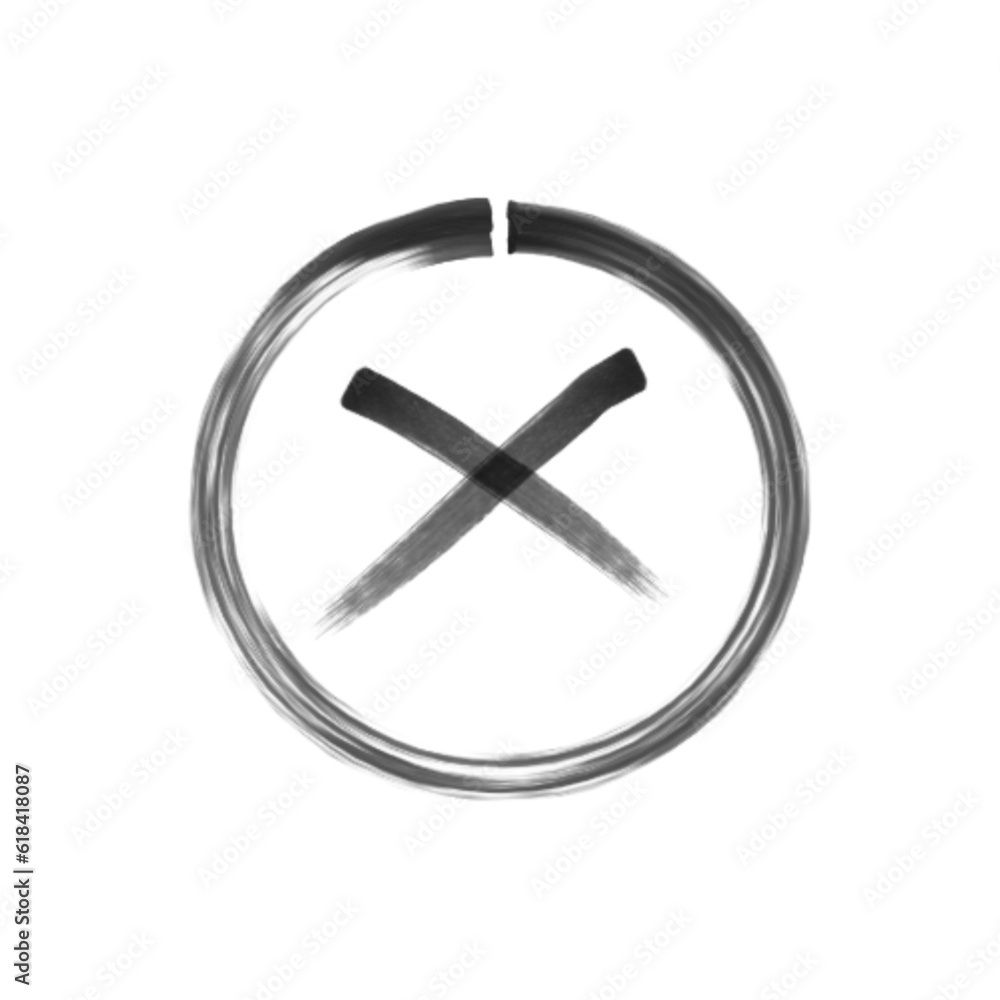 Hand drawn cross signs. Doodle crosses. Empty and filled boxes for ...