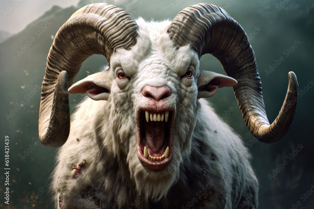 A ram with two horns symbol of the Medo-Persian empire Daniel Biblical ...