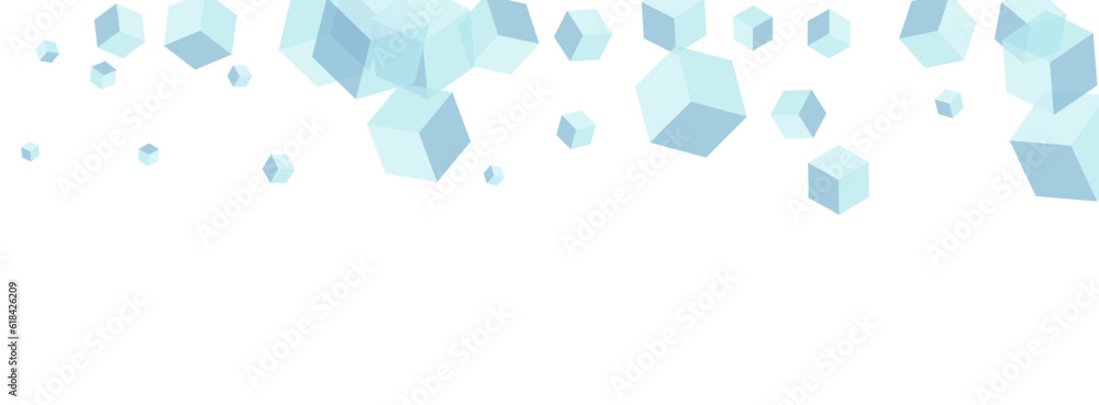 Blue-gray Box Background White Vector. Polygon Model Texture. Gray ...