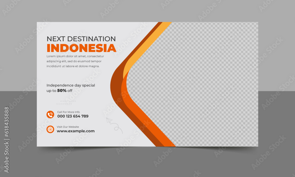 Explore Indonesa travel agency web banner design, Travel banner design ...