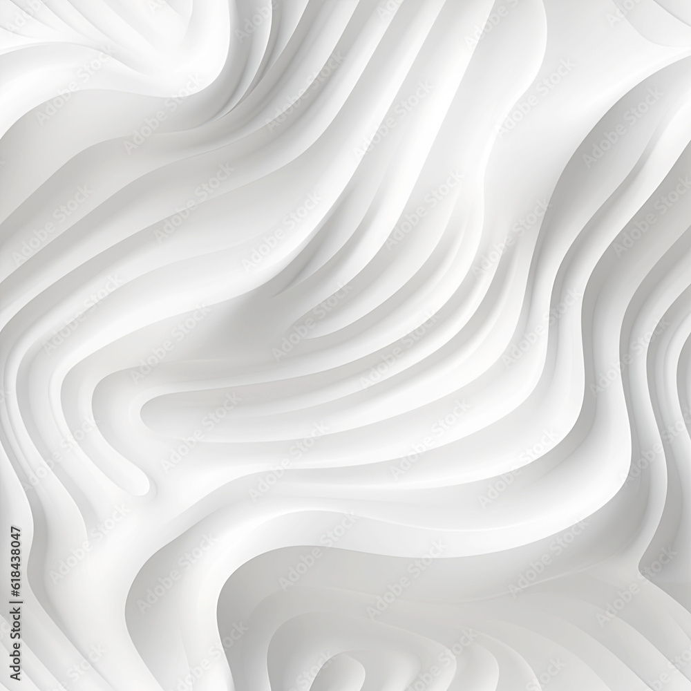 Abstract 3d white background, organic shapes seamless pattern texture ...