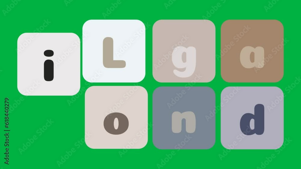 An animated 'Loading' text, appearing as jumbled puzzle pieces with a ...