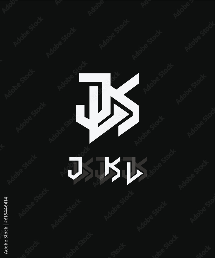 eye-catching and stylish letter JKL initial logo design that showcases ...