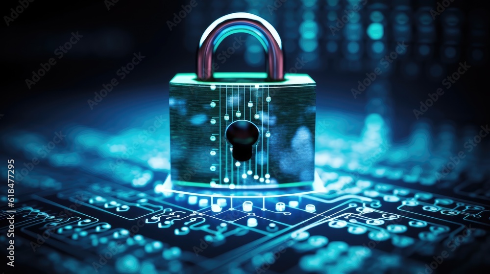 Data protection cyber security privacy background. Cyber security concept. Cyber binary code ...