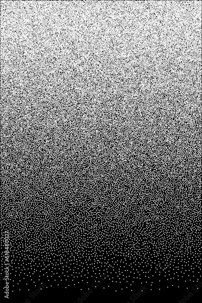 Stipple dots, gradient grain and noise texture vector illustration ...