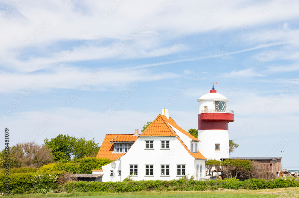 The 12 meter high Hou angle lighthouse was erected in 1892 and lit for ...
