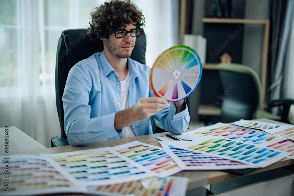 Prototype engineers collaborate to select Pantone colors for mobile ...