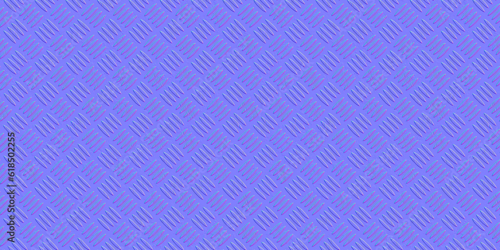 Seamless scratched and worn grungy diamond embossed metal floor plate ...