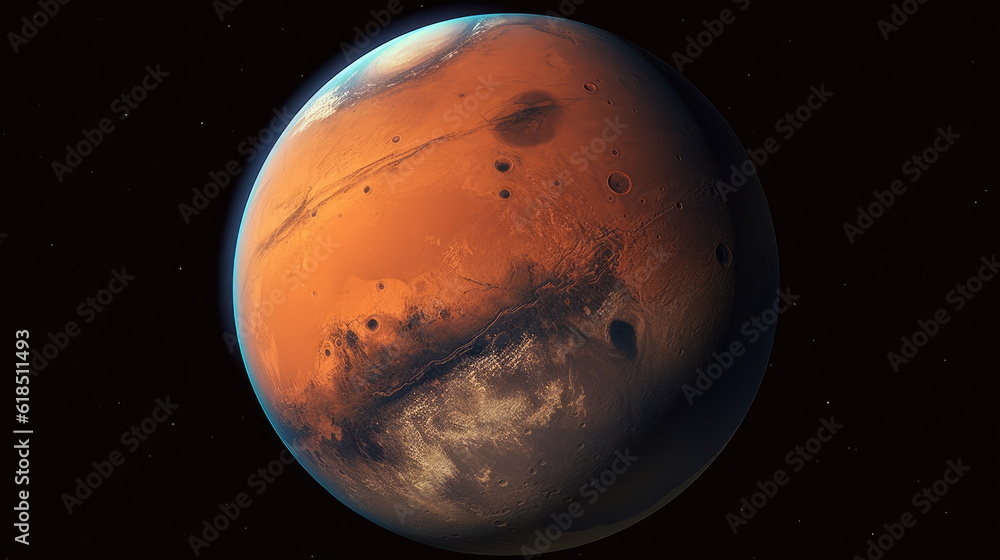 Planet Mars, 3D wallpaper, Entirely, Full, Complete, Three-dimensional ...
