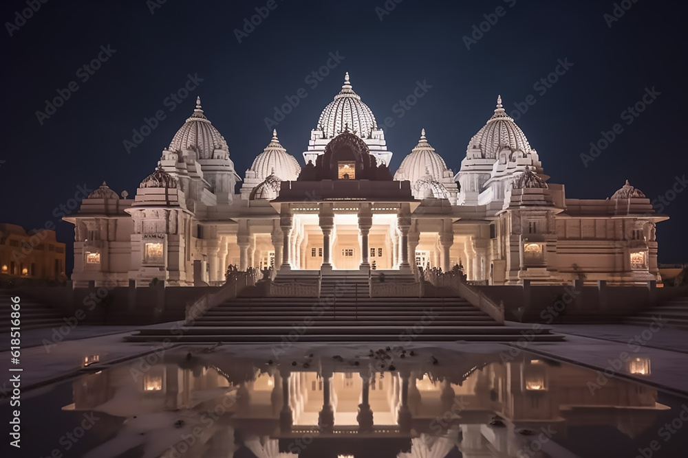 Radha Krishna Prem Mandir, Vrindavan, India Stock Photo | Adobe Stock