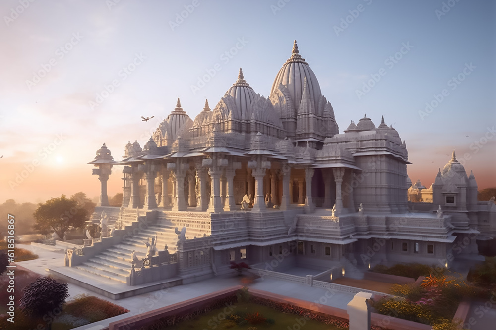 Radha Krishna Prem Mandir, Vrindavan, India Stock Photo | Adobe Stock