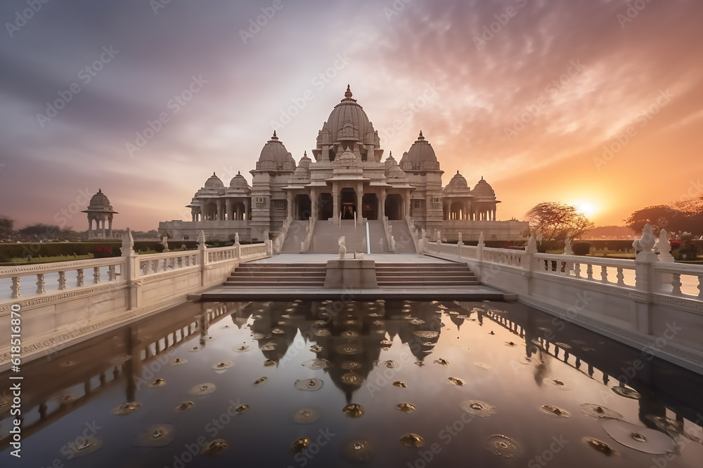 Radha Krishna Prem Mandir, Vrindavan, India Stock Photo | Adobe Stock