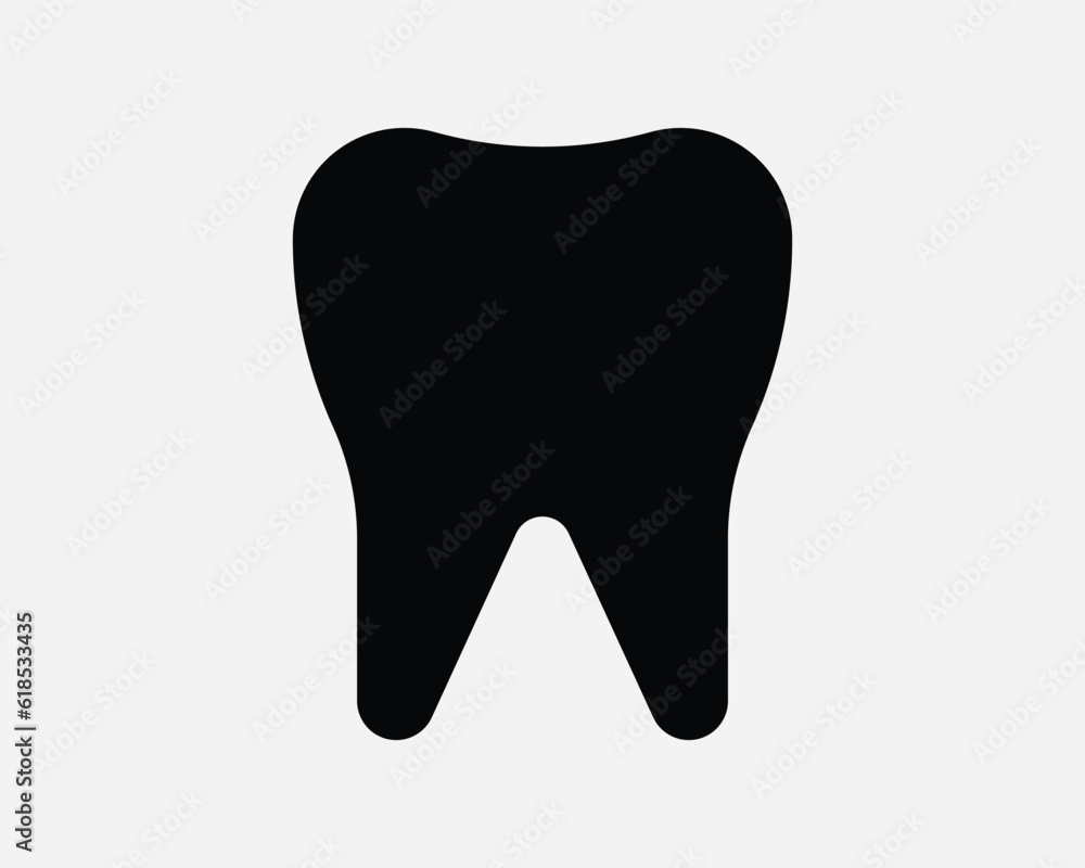 Molar Teeth Icon. Dental Teeth Dentist Care Mouth Oral Enamel Root ...