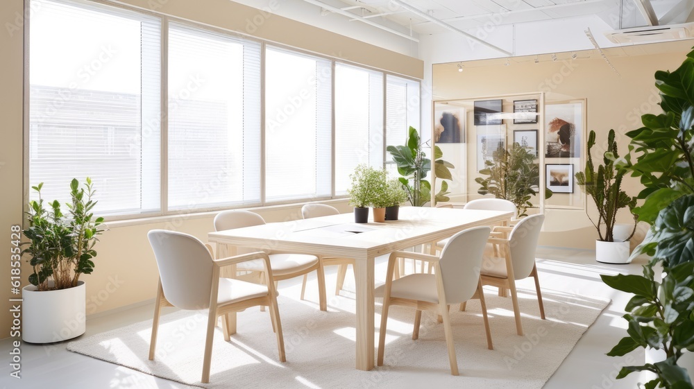 Inspiring office interior design Scandinavian style Meeting room ...