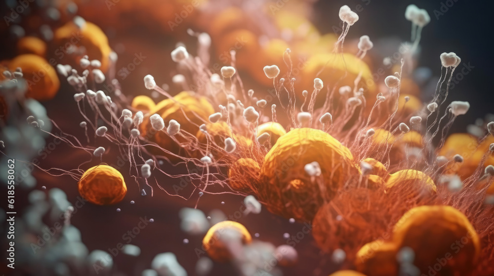 An illustration of bacteria harmful pathogens in the body Stock ...