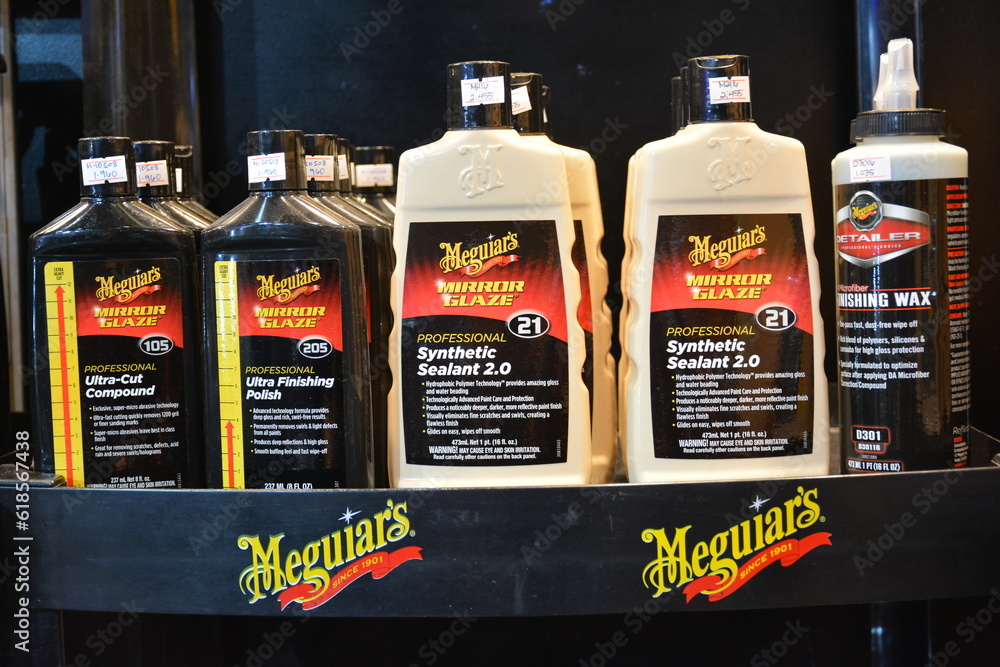Meguiars mirror glaze at Trans Sport Show on May 21, 2023 in Pasay ...