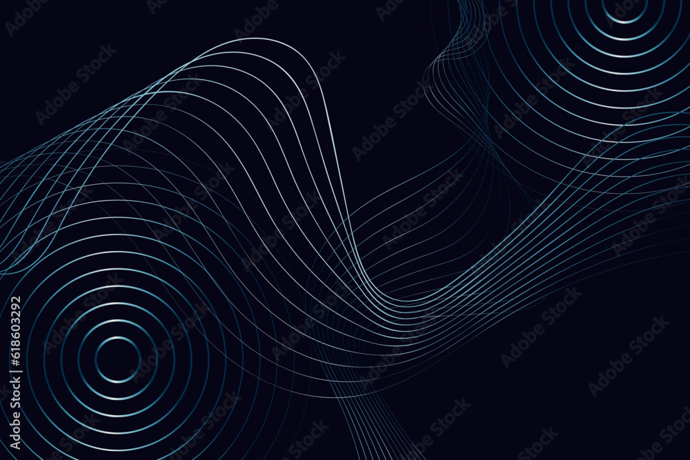 Wave Lines and Circle Twisting. 3D Minimal Rings, Ripple for Horizontal ...