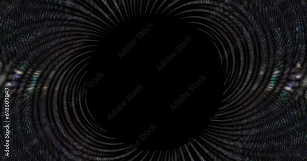 Psychedelic Tunnel Seamless Looping black Background, special effect ...