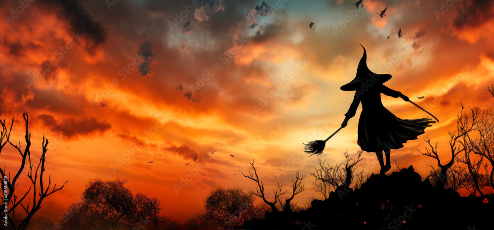 Halloween Witch Facebook Cover