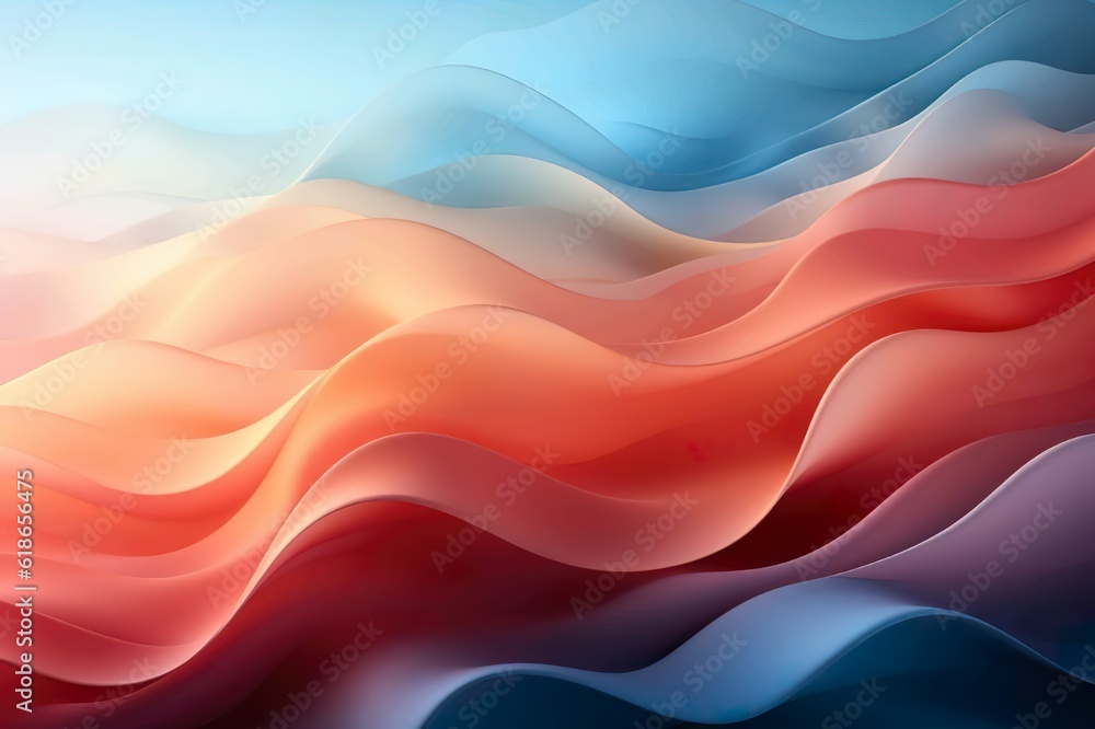 Beautiful soft smooth gradient mix color background. Wave pattern ...