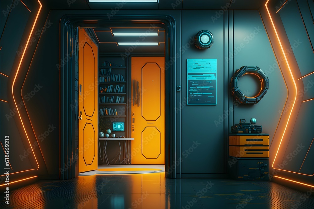 Science Fiction Practice Roomscifi styleUnderground room ...