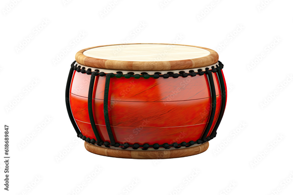 taiko drum isolated on a transparent background, generative ai Stock ...