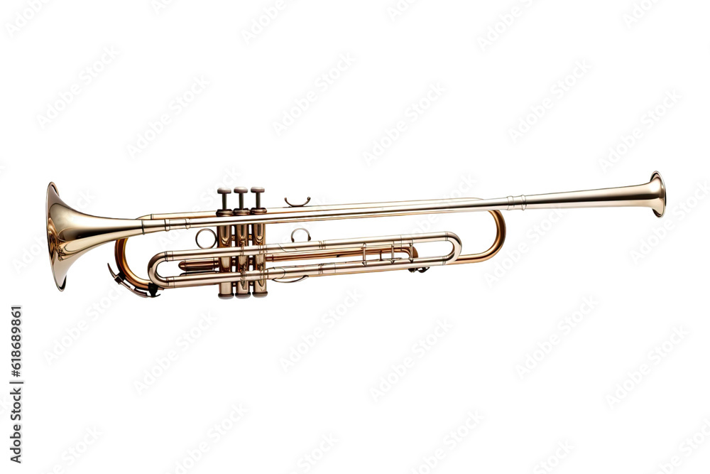 trombone isolated on a transparent background, generative ai Stock ...