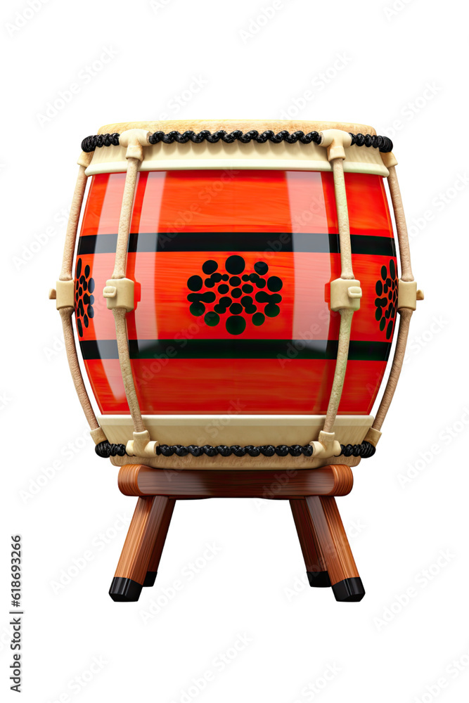 taiko drum isolated on a transparent background, generative ai Stock ...