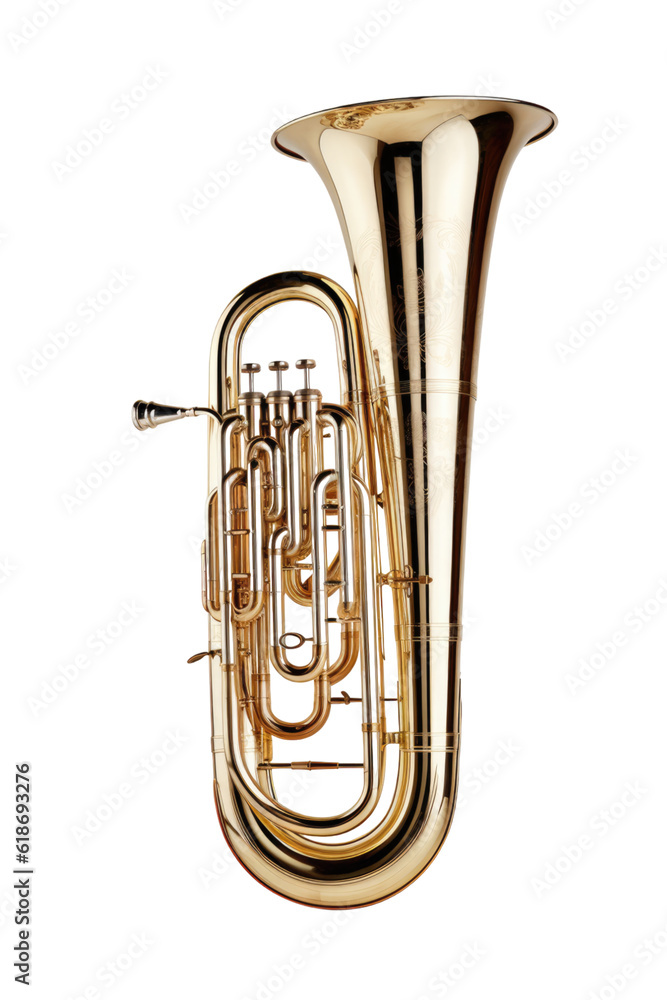 tuba isolated on a transparent background, generative ai Stock ...