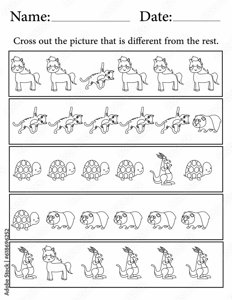 Printable Activity sheet for Kids | Activity Worksheets for Logical ...