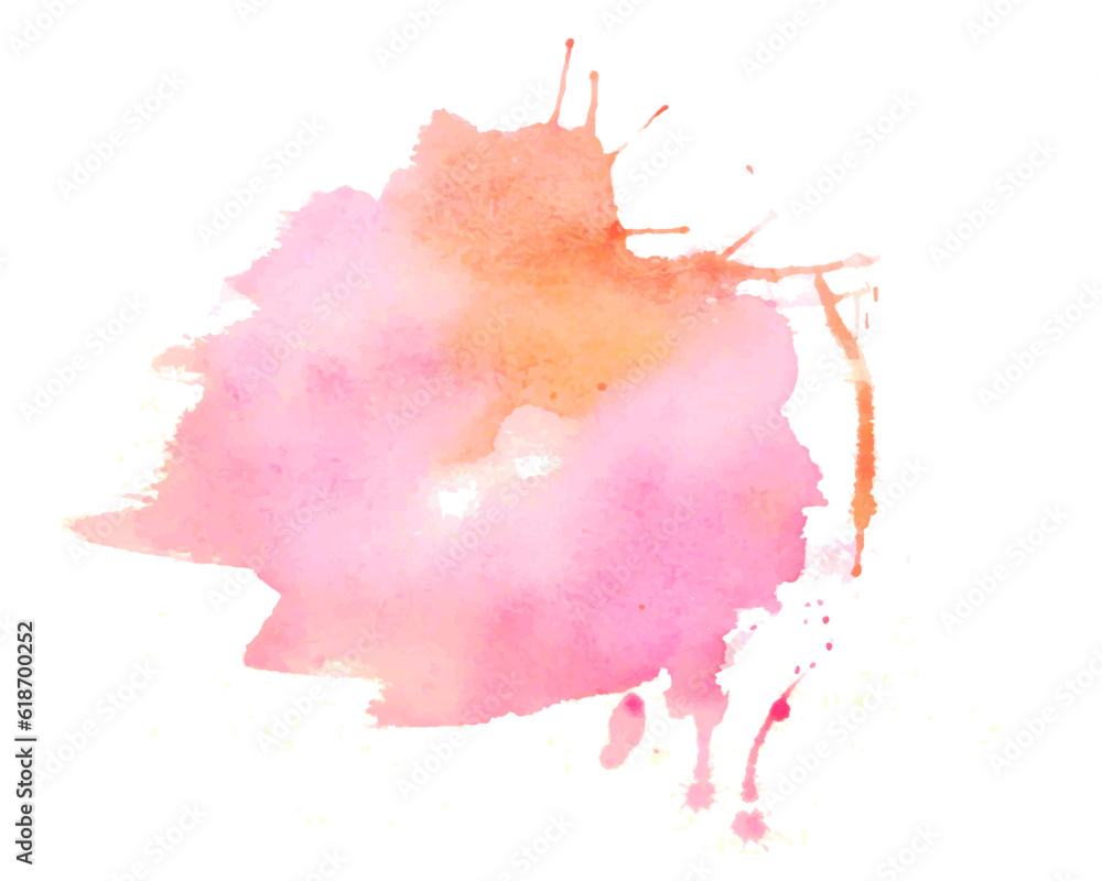 abstract pink watercolor brush stroke texture background Stock Vector ...