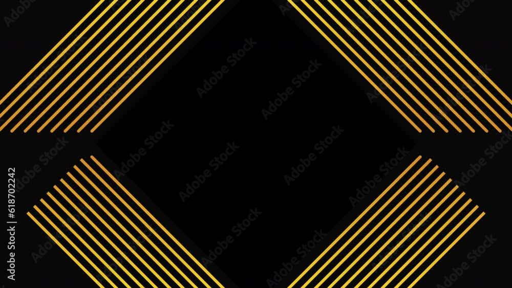 Elegant lines minimal design motion graphics abstract black background ...