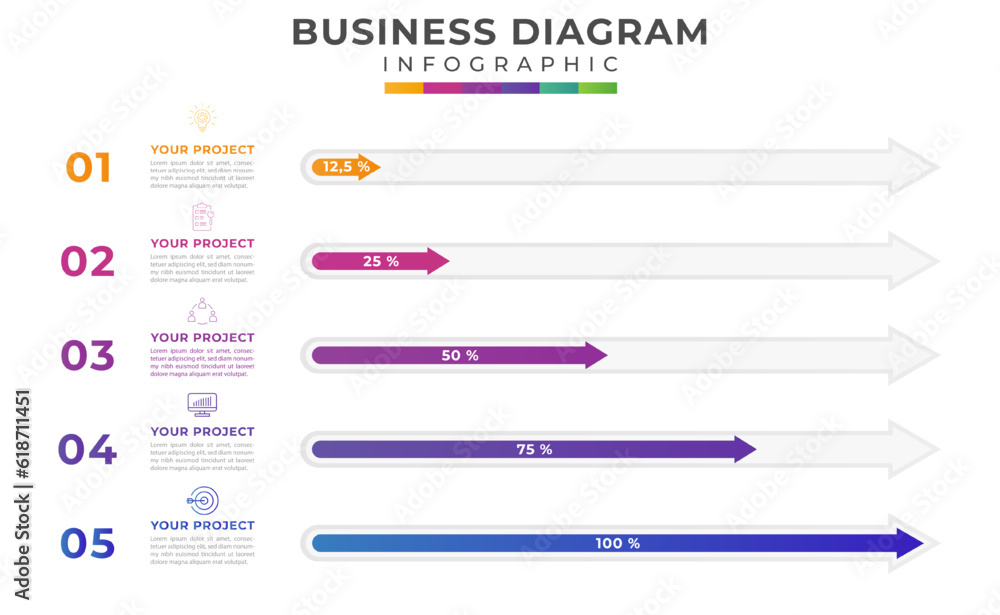 Infographic Template Percentage