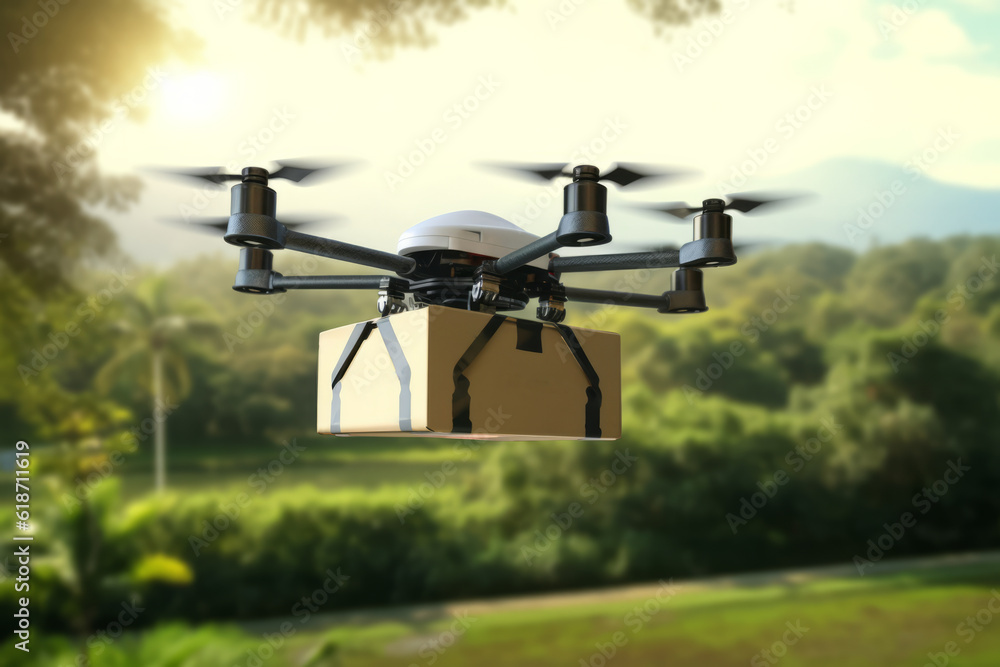 Futuristic Drone Delivery Revolutionizing Business Air Transportation ...