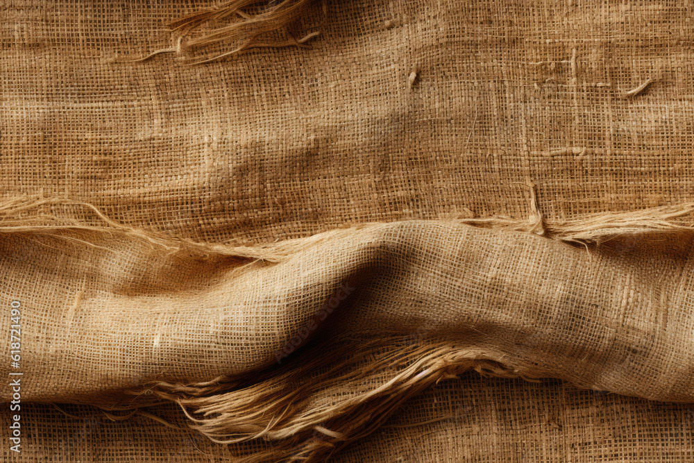 Generative AI - Rustic Elegance: Detailed Woven Fabric Texture ...