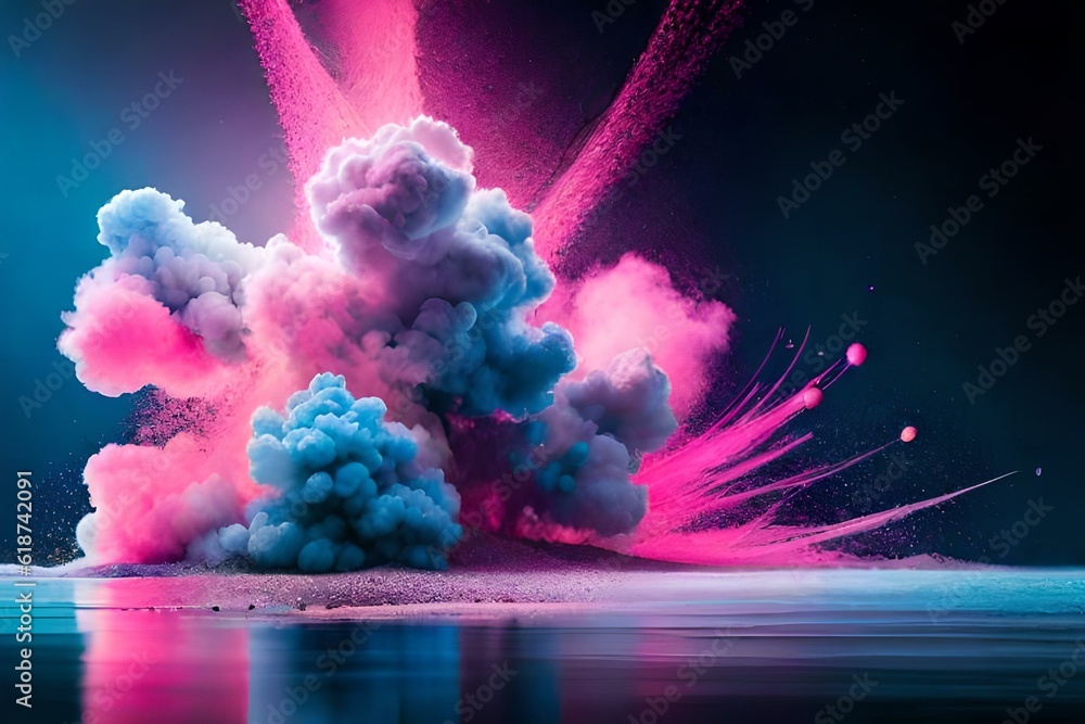 Abstract clouds of color smoke colorful texture background. Colored ...