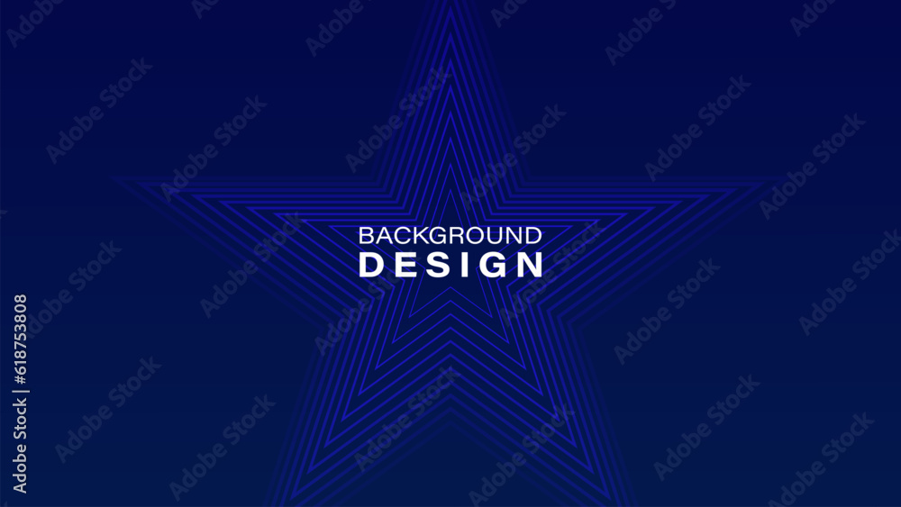 Modern abstract blue gradient star lines banner background. Shiny star ...