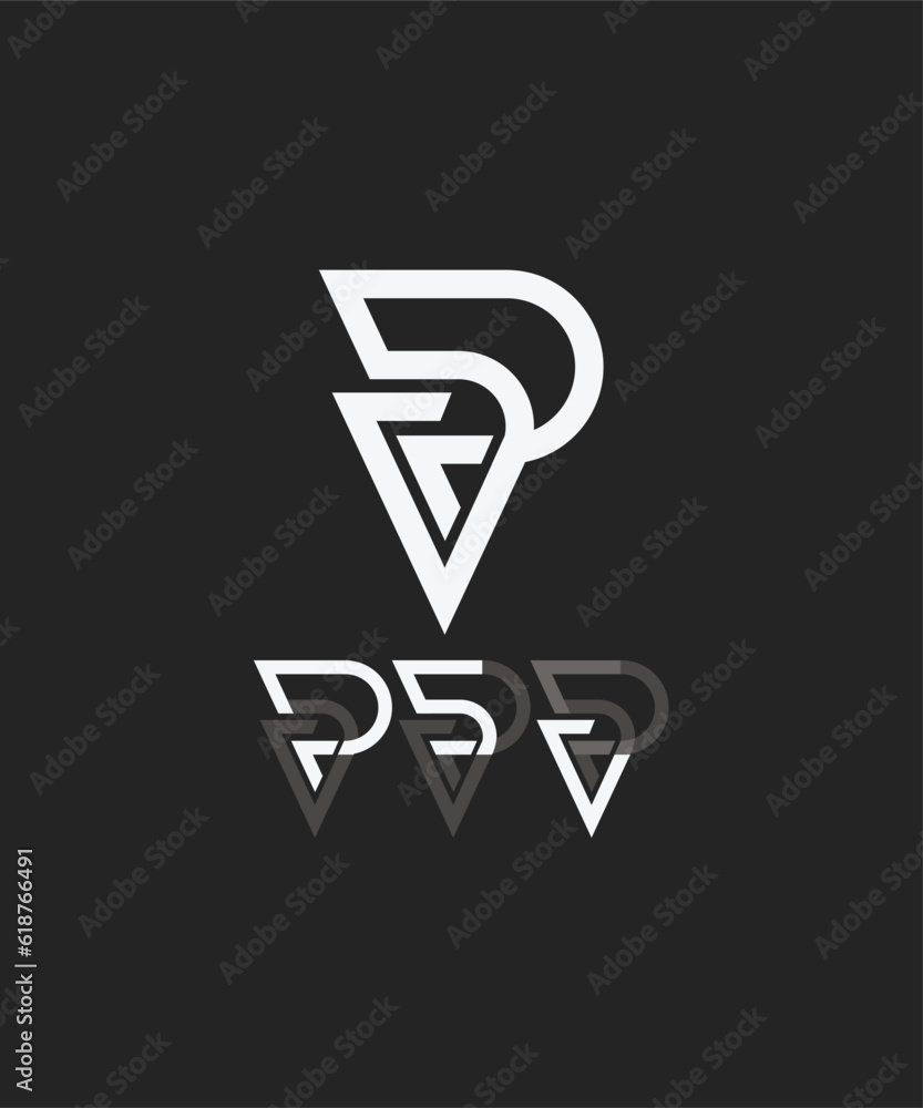eye-catching and stylish letter PSV initial logo design that showcases ...