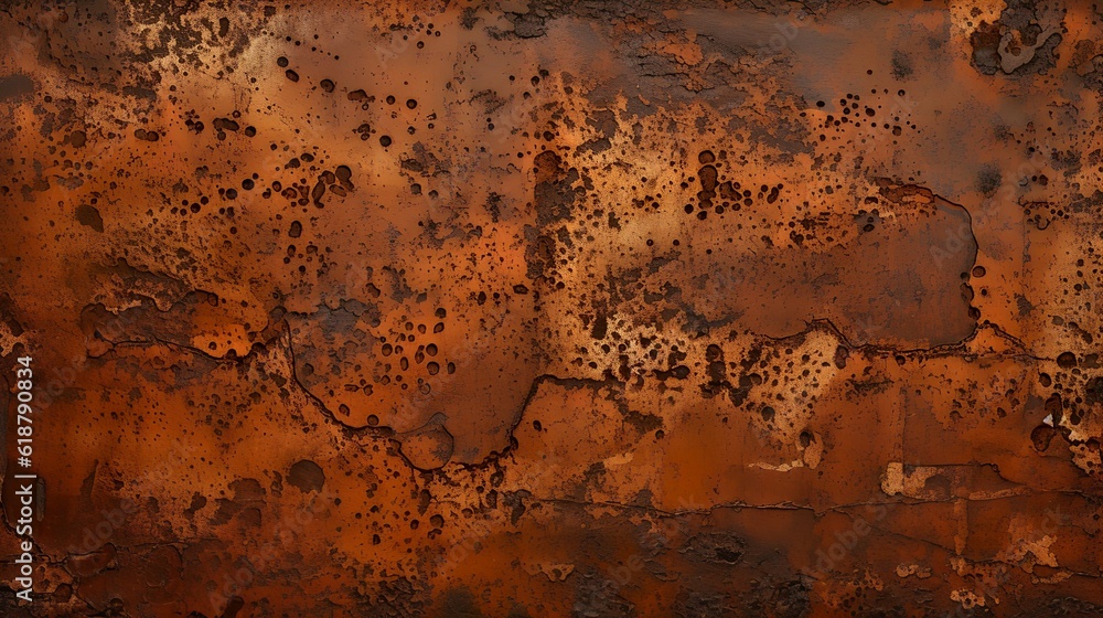 Rust on iron wall texture background metallic wallpaper generative ai ...