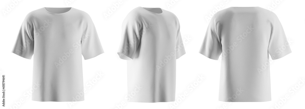 simple white MEN T-Shirt mockup 02 Stock Illustration | Adobe Stock