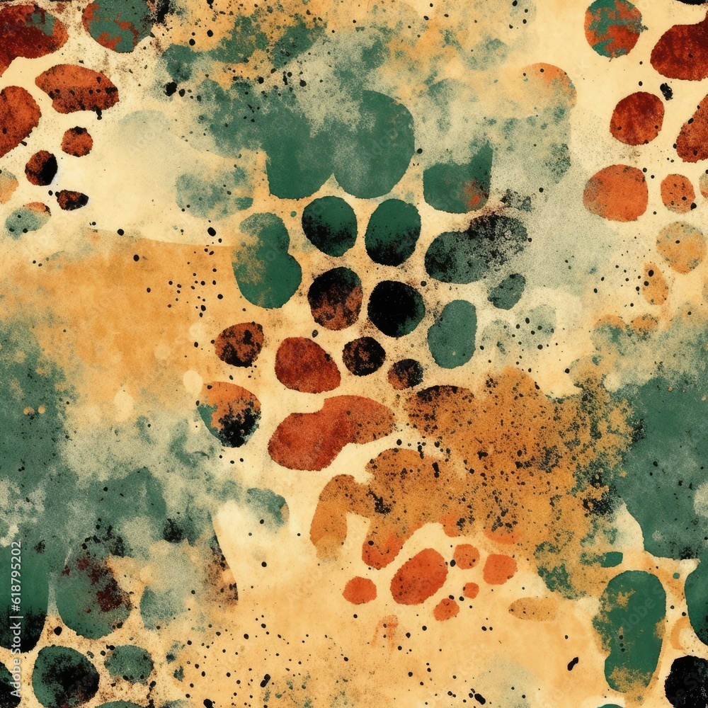 Leopard skin texture seamless pattern, animal leather design. AI ...