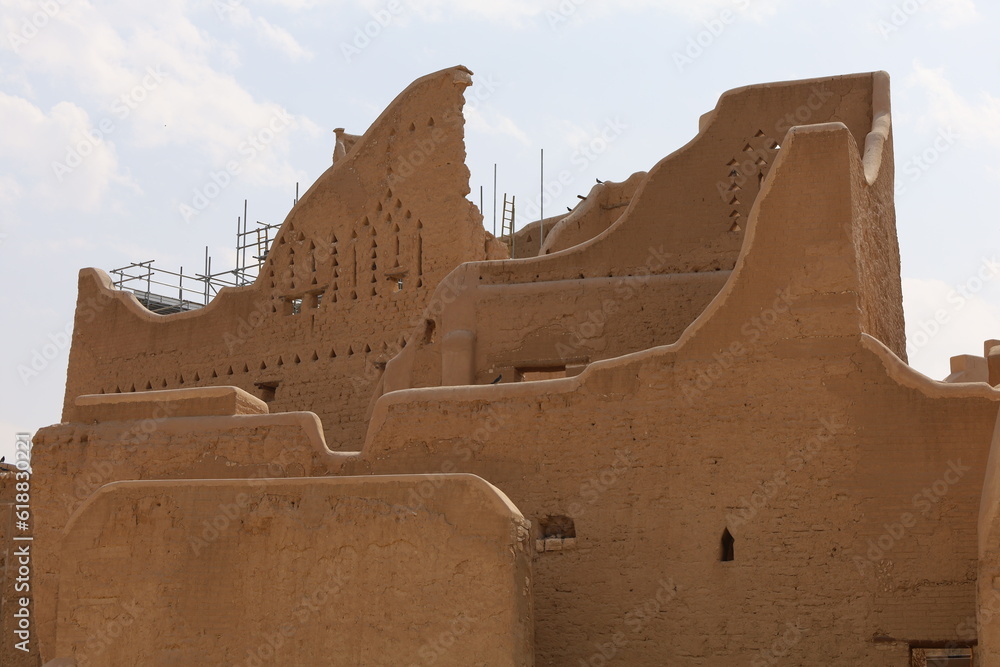 Riyadh Saudi Arabia Mar 11 2023: Al Diriyah old capital . Diriyah ruins ...