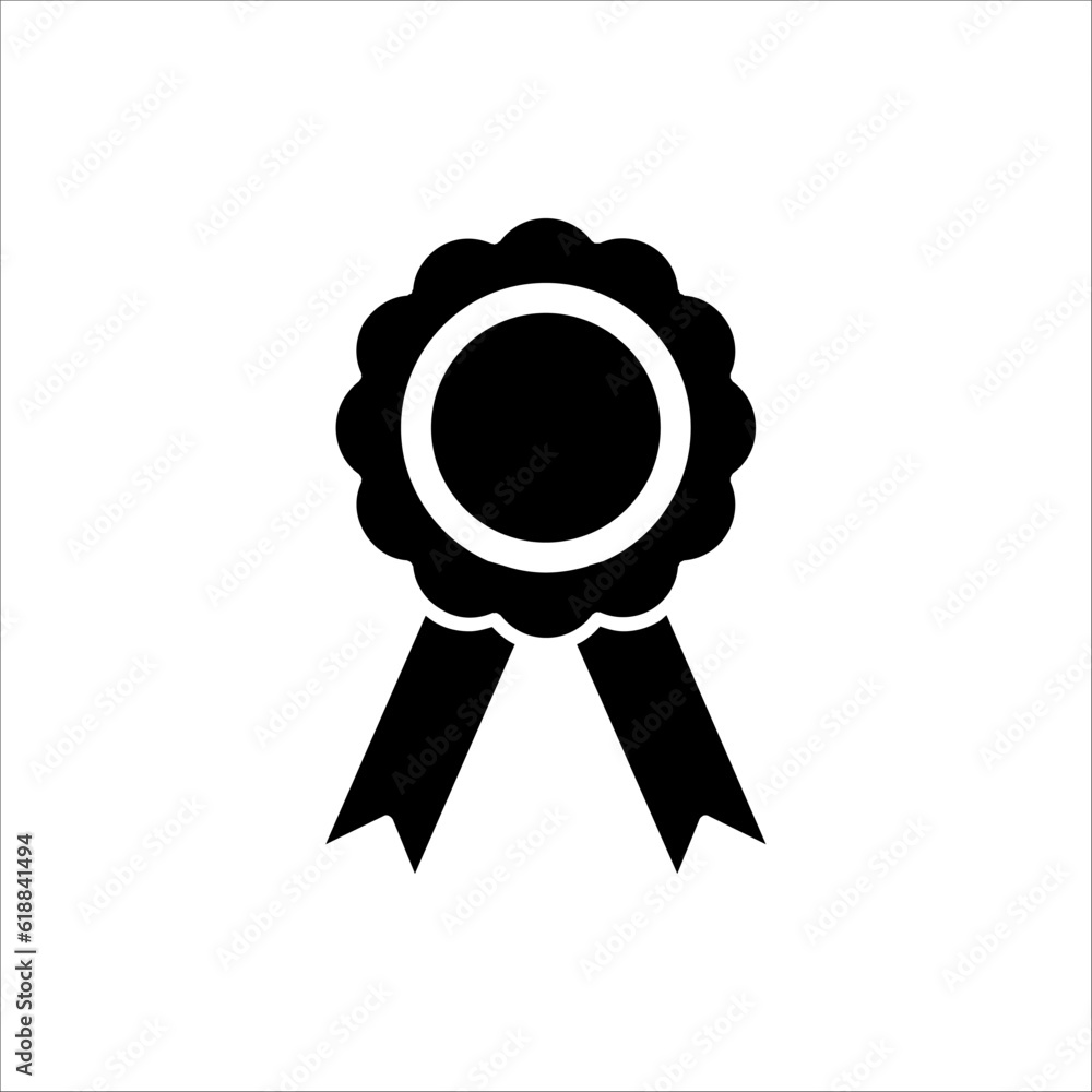 Award vector icon . Symbol collection of approved, certified, qualified ...