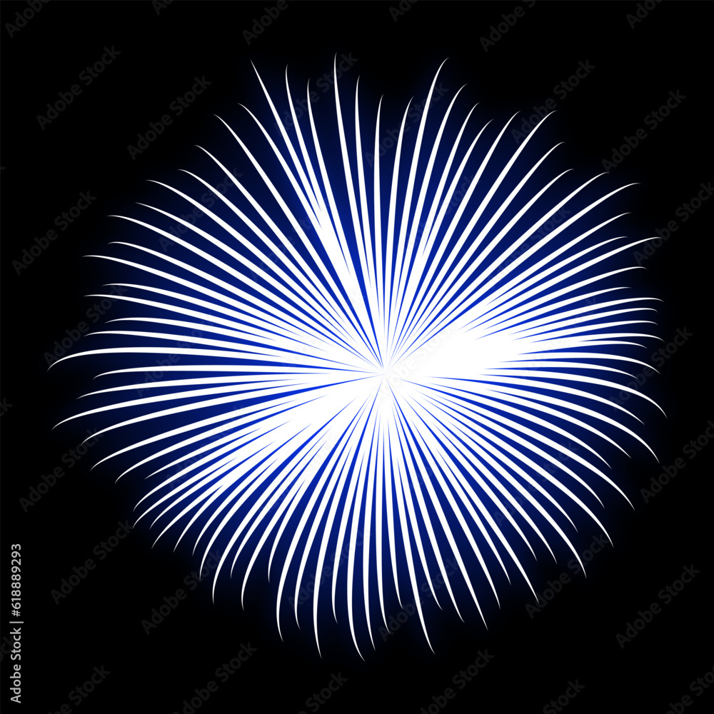 beautiful elegant circular star pattern sun fire explosion burst blast ...