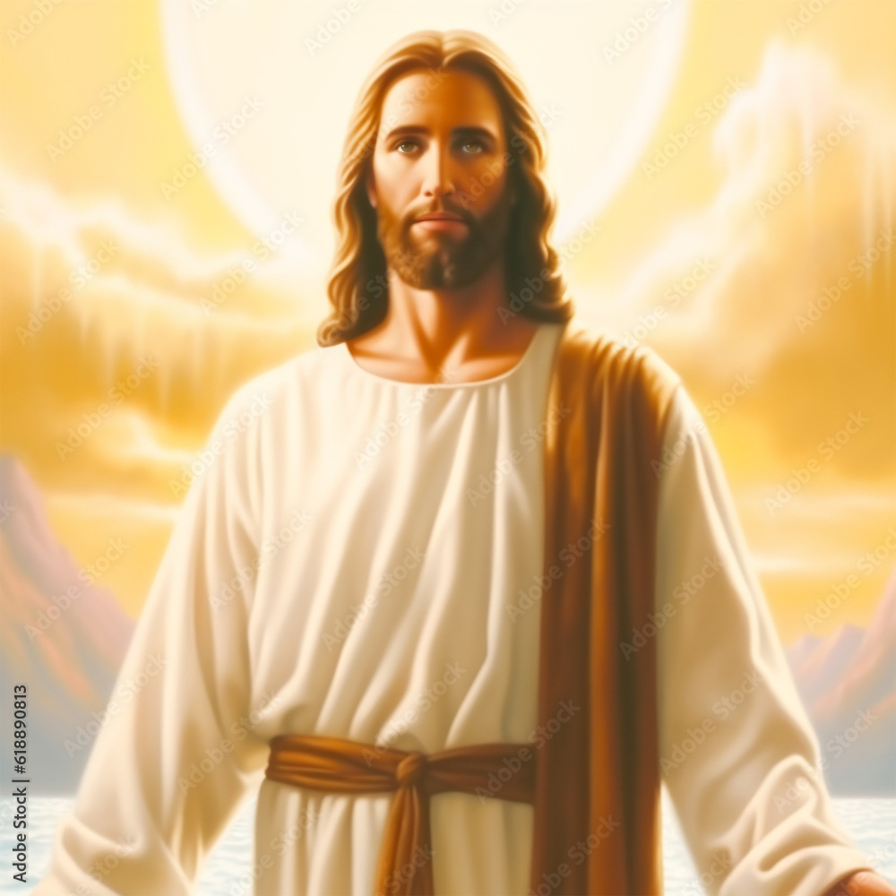 Jesus Christ relaxing healing meditation content, generated with AI ...