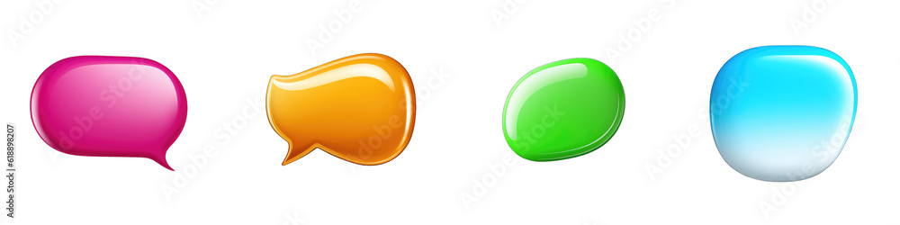 Speech Bubble clipart collection, vector, icons isolated on transparent ...