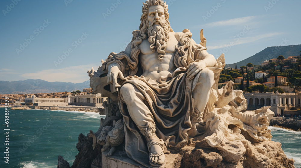 The mighty god of the sea, oceans and sailors Neptune (Poseidon) The ...