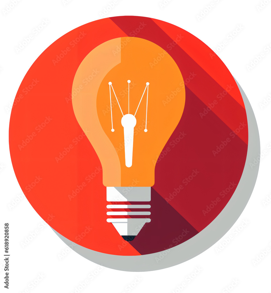 Bulb symbol isolated on the transparent background PNG. AI generative ...