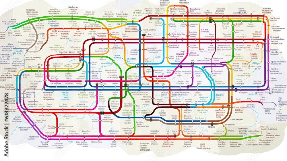 map of the city metro Stock Illustration | Adobe Stock