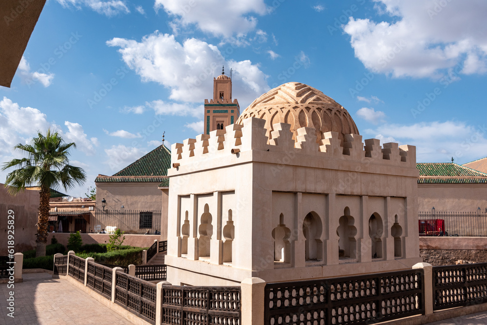Historic Koubba el-Baadiyn in Marrakech from the Almoravids period ...